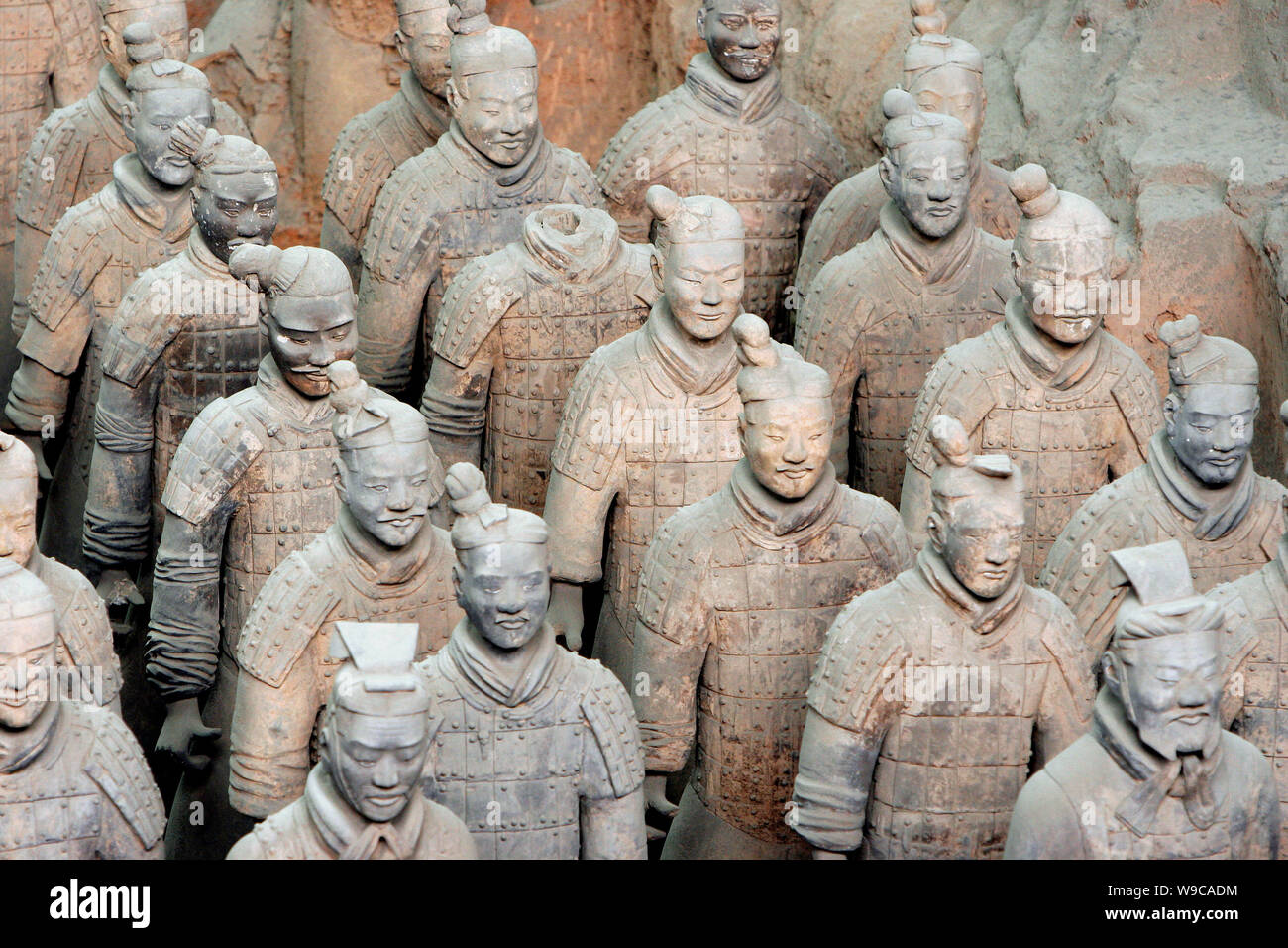 Terracotta warriors are seen exhibited at the No.1 Pit of the Museum of ...