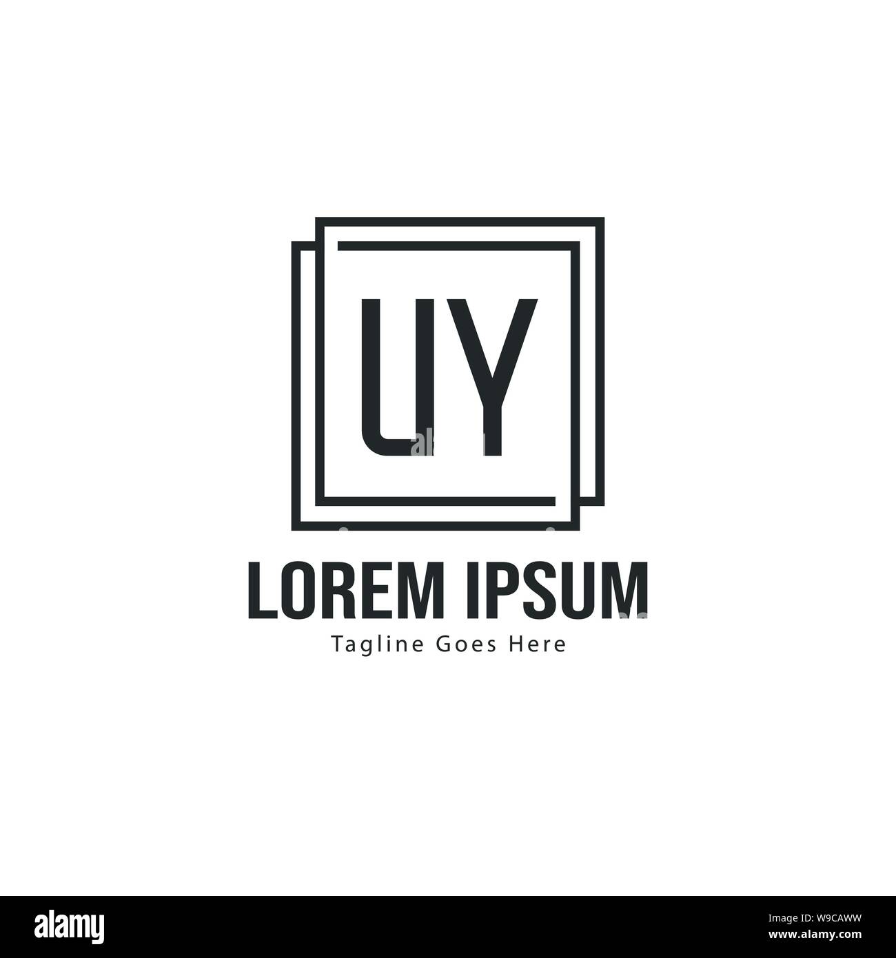 UY Letter Logo Design. Creative Modern UY Letters Icon Illustration ...