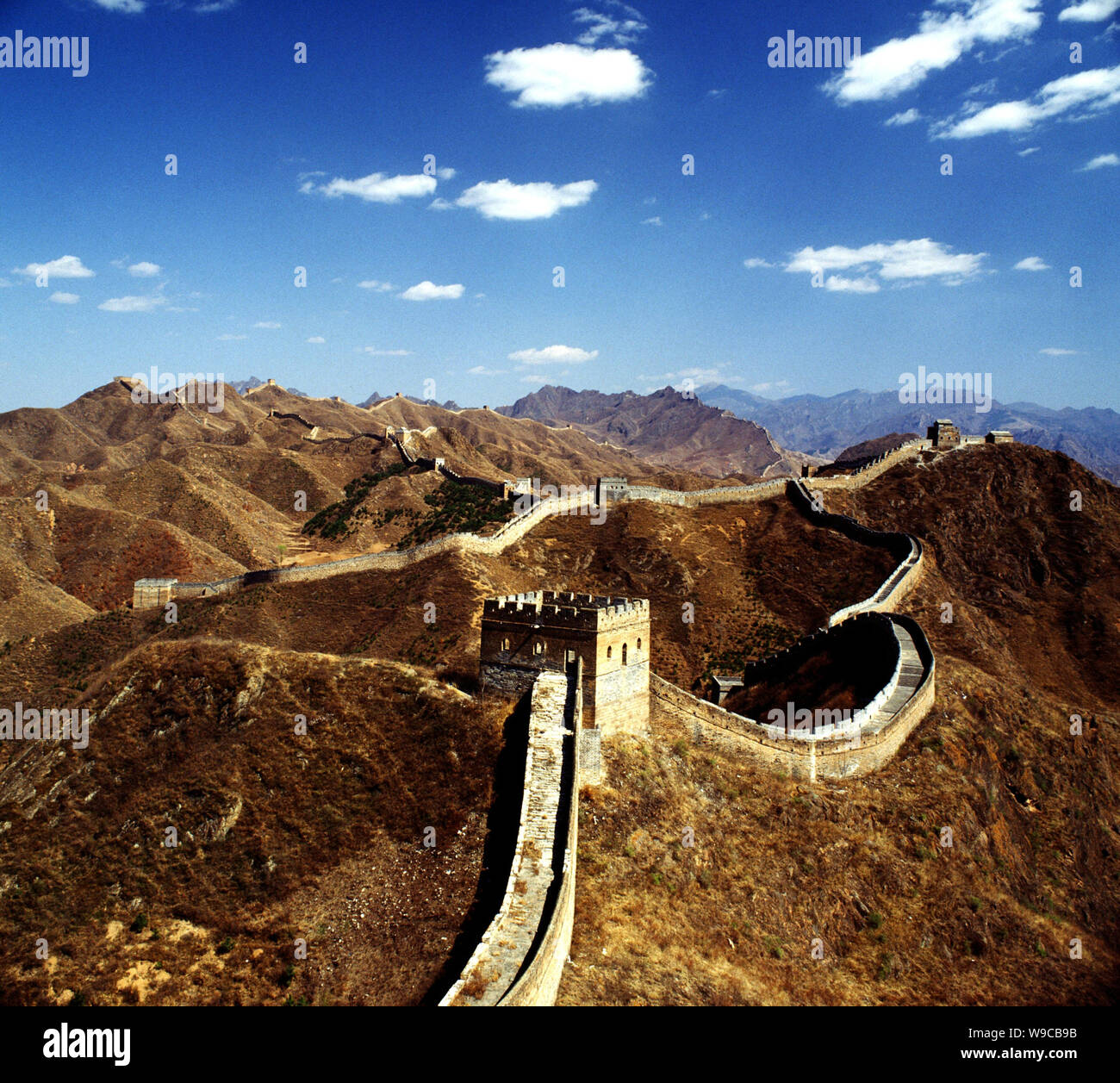 Landscape of the Jinshanling Great Wall of China in north Chinas Hebei ...