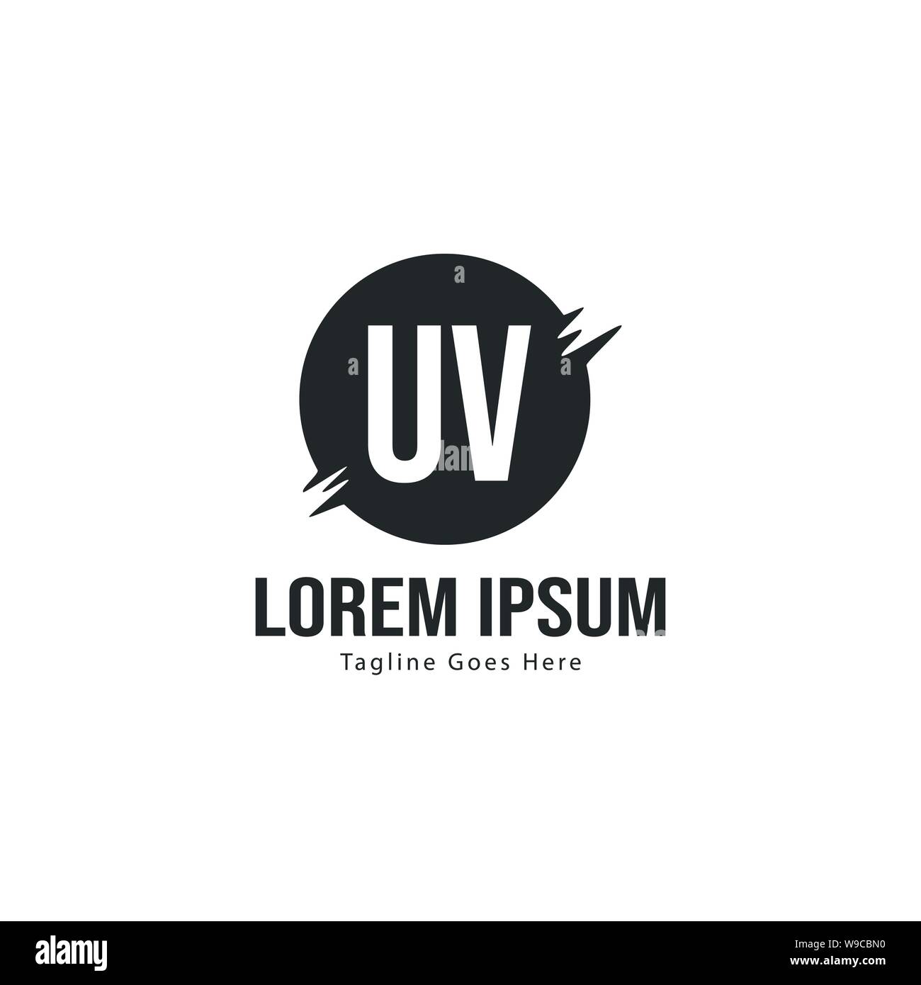 UV Letter Logo Design. Creative Modern UV Letters Icon Illustration ...