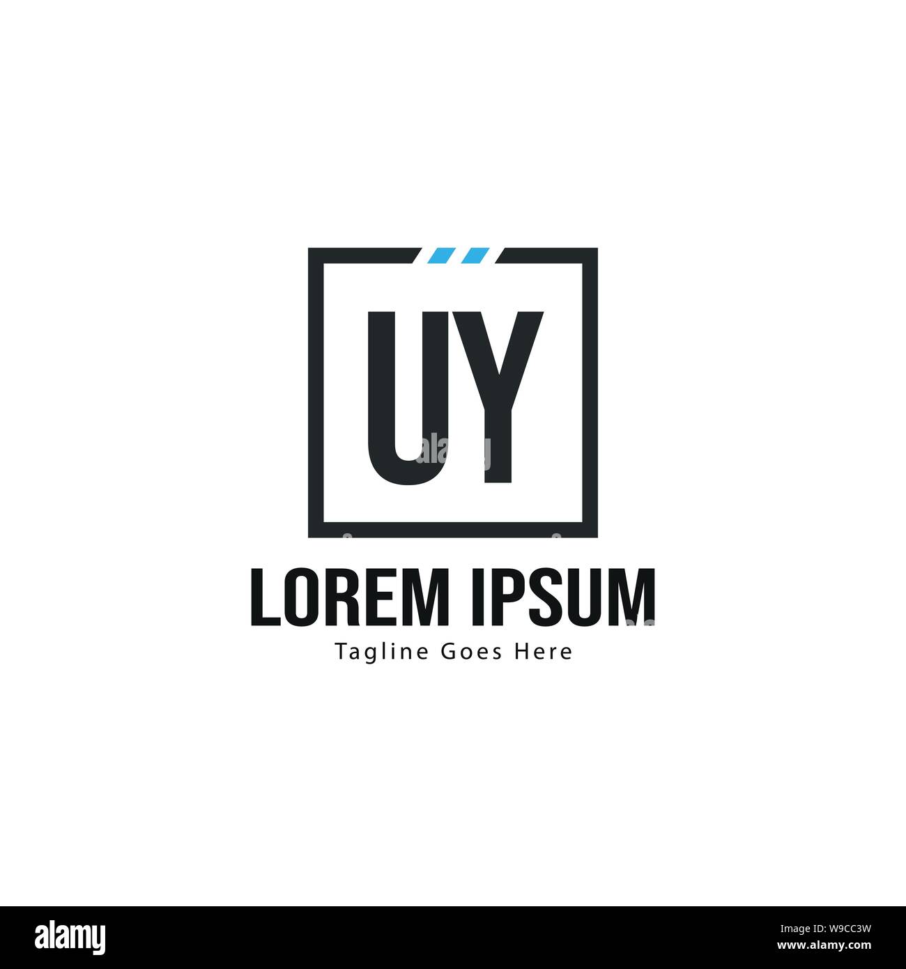 UY Letter Logo Design. Creative Modern UY Letters Icon Illustration ...