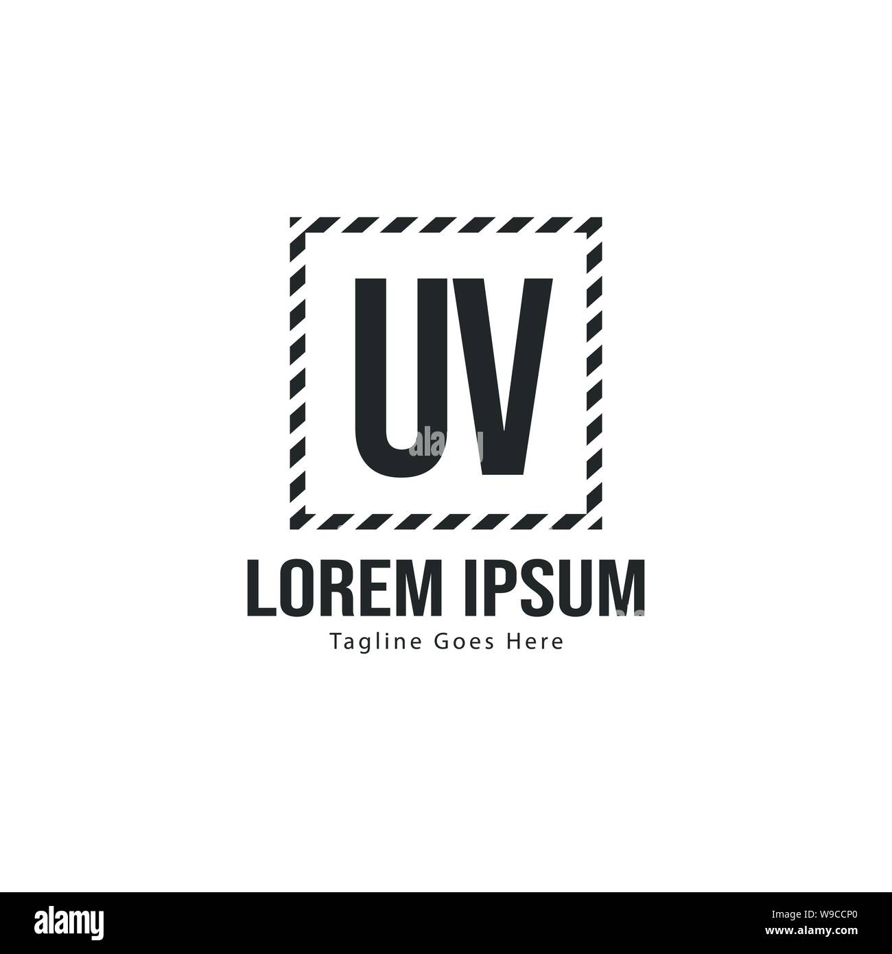 UV Letter Logo Design. Creative Modern UV Letters Icon Illustration ...