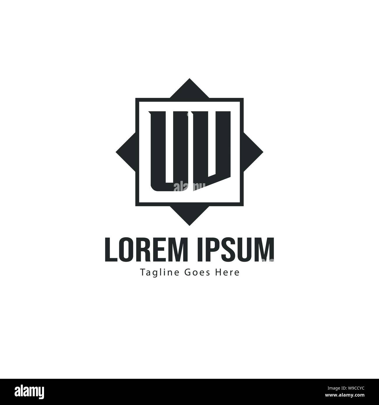 UV Letter Logo Design. Creative Modern UV Letters Icon Illustration ...