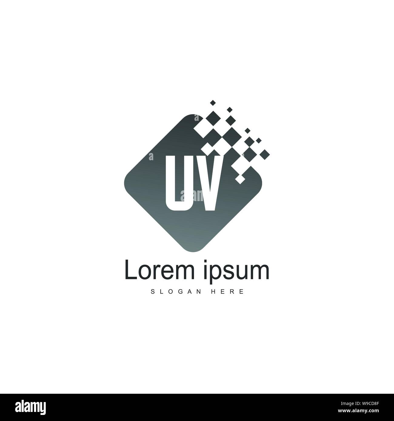 UV Letter Logo Design. Creative Modern UV Letters Icon Illustration ...