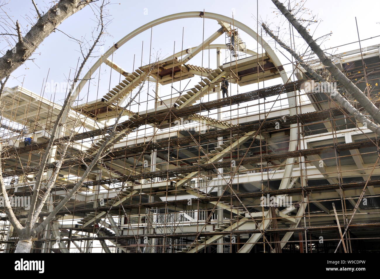 The ROK (Republic of Korea) Pavilion for the Expo 2010 is seen under ...