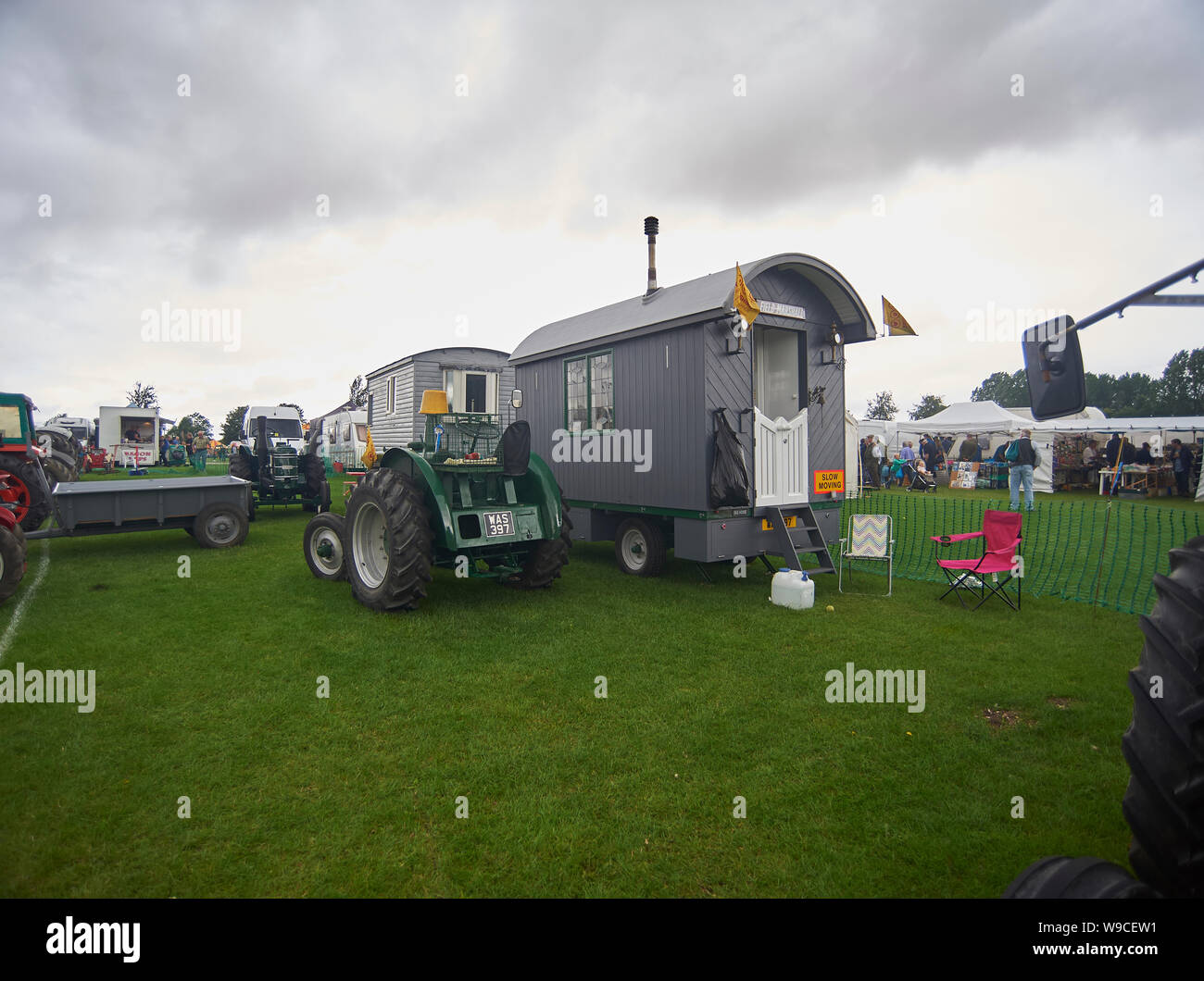 Tractor with caravan hi-res stock photography and images - Alamy