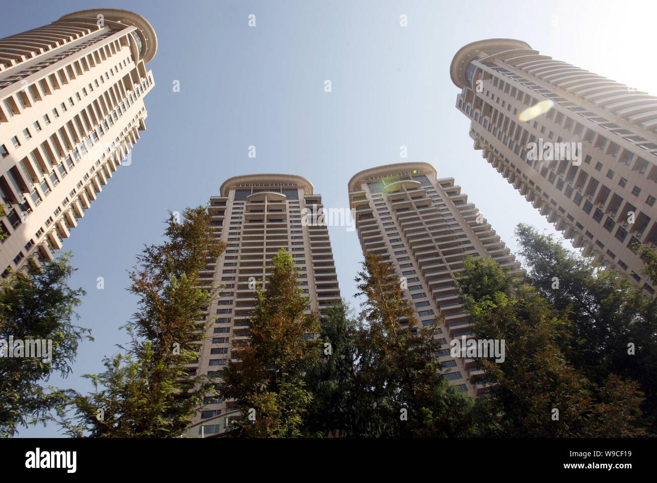 --FILE--View of the high-end residential apartment buildings of Tomson ...