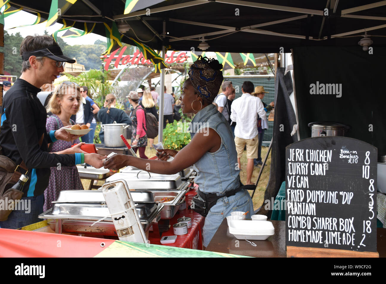 Latitude Festival, Henham Park, Suffolk, UK July 2019. Jamaican street ...