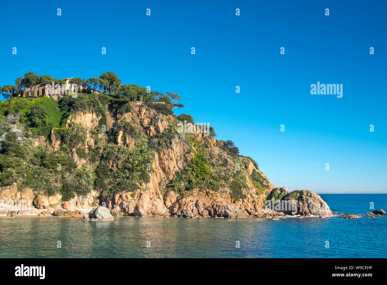 MONASTERY PUNTA DE SANTA ANNA BLANES COSTA BRAVA GERONA CATALONIA SPAIN ...