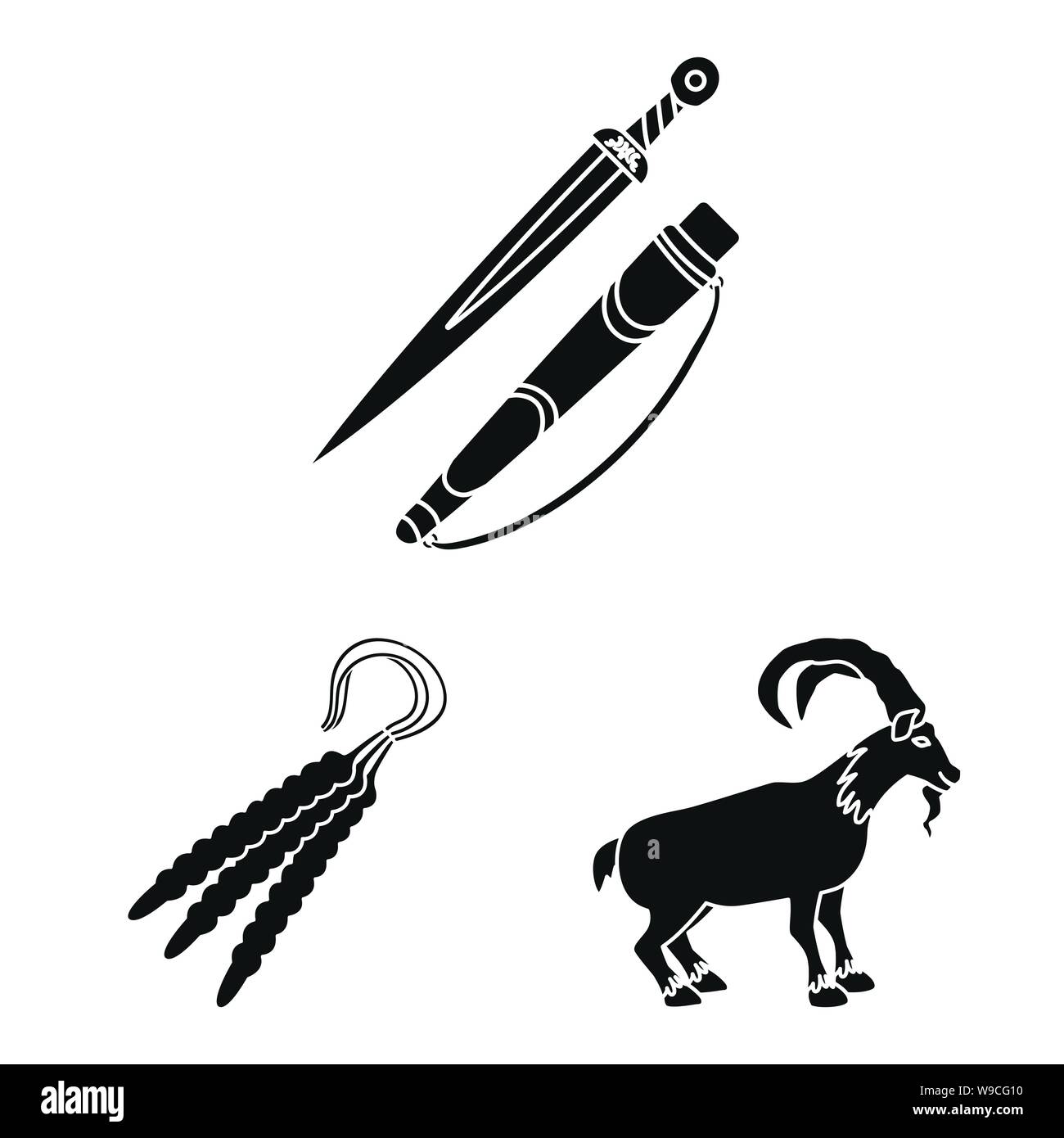 Vector design of heritage and originality logo. Set of heritage and ...