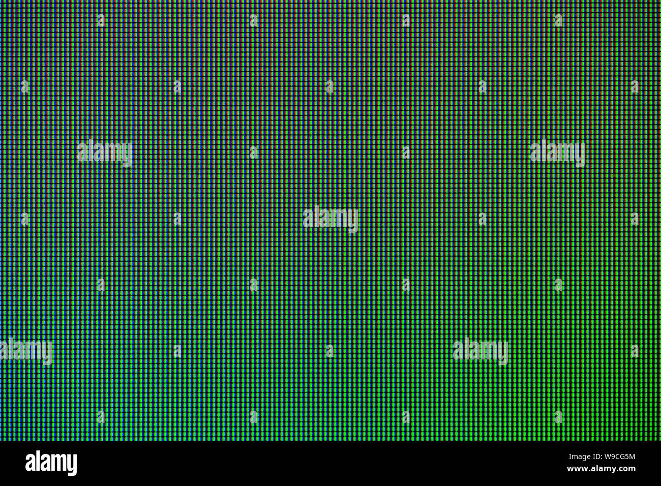 LED lights from LED computer monitor screen display panel for graphic ...