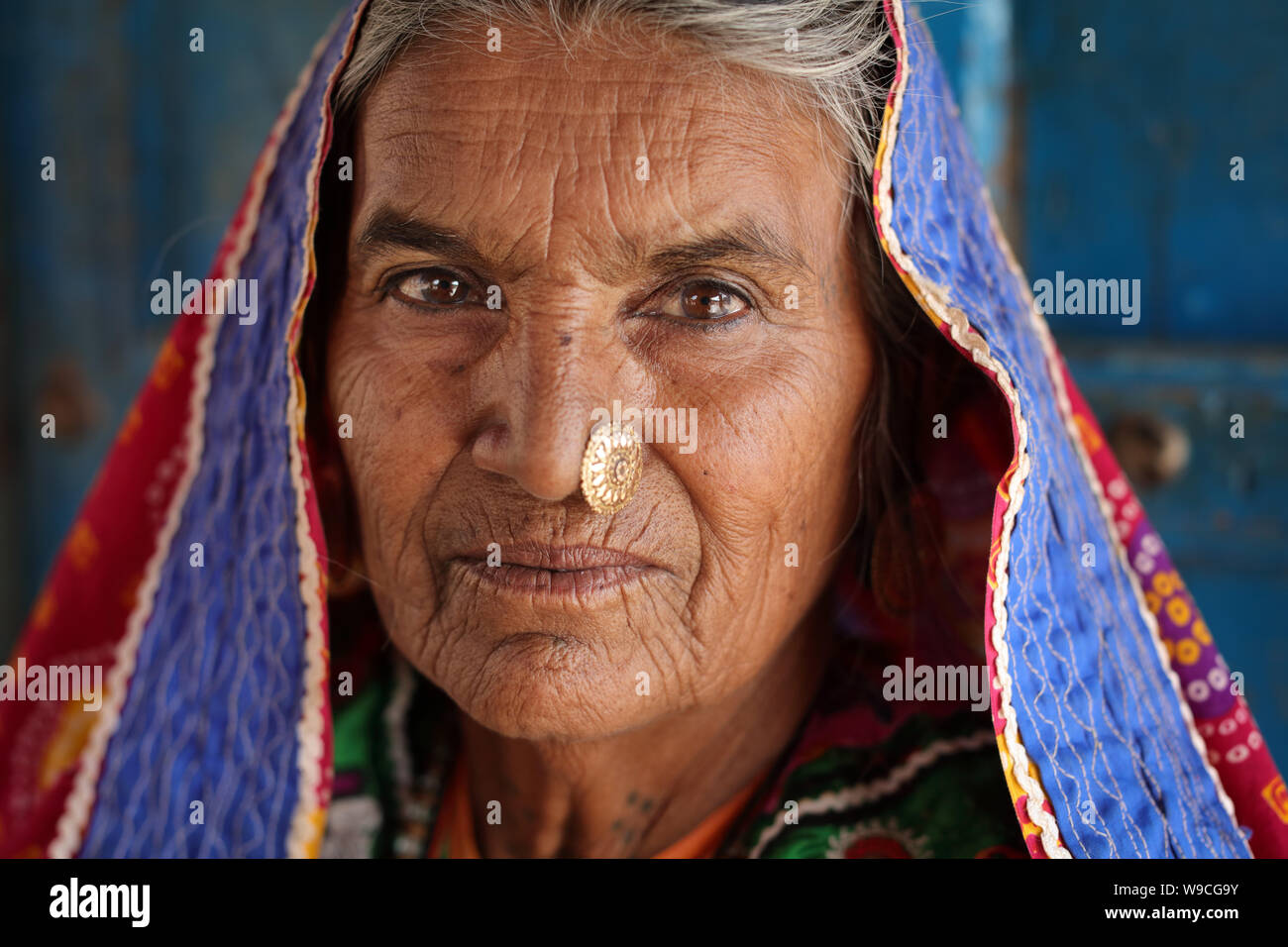 Village woman in saree hi-res stock photography and images - Alamy
