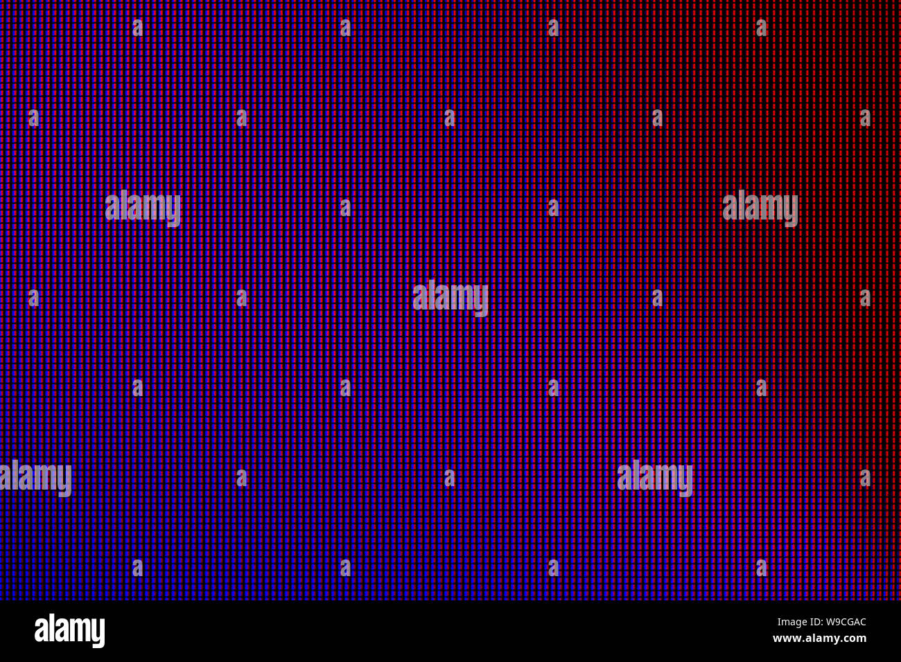 LED lights from LED computer monitor screen display panel for graphic ...