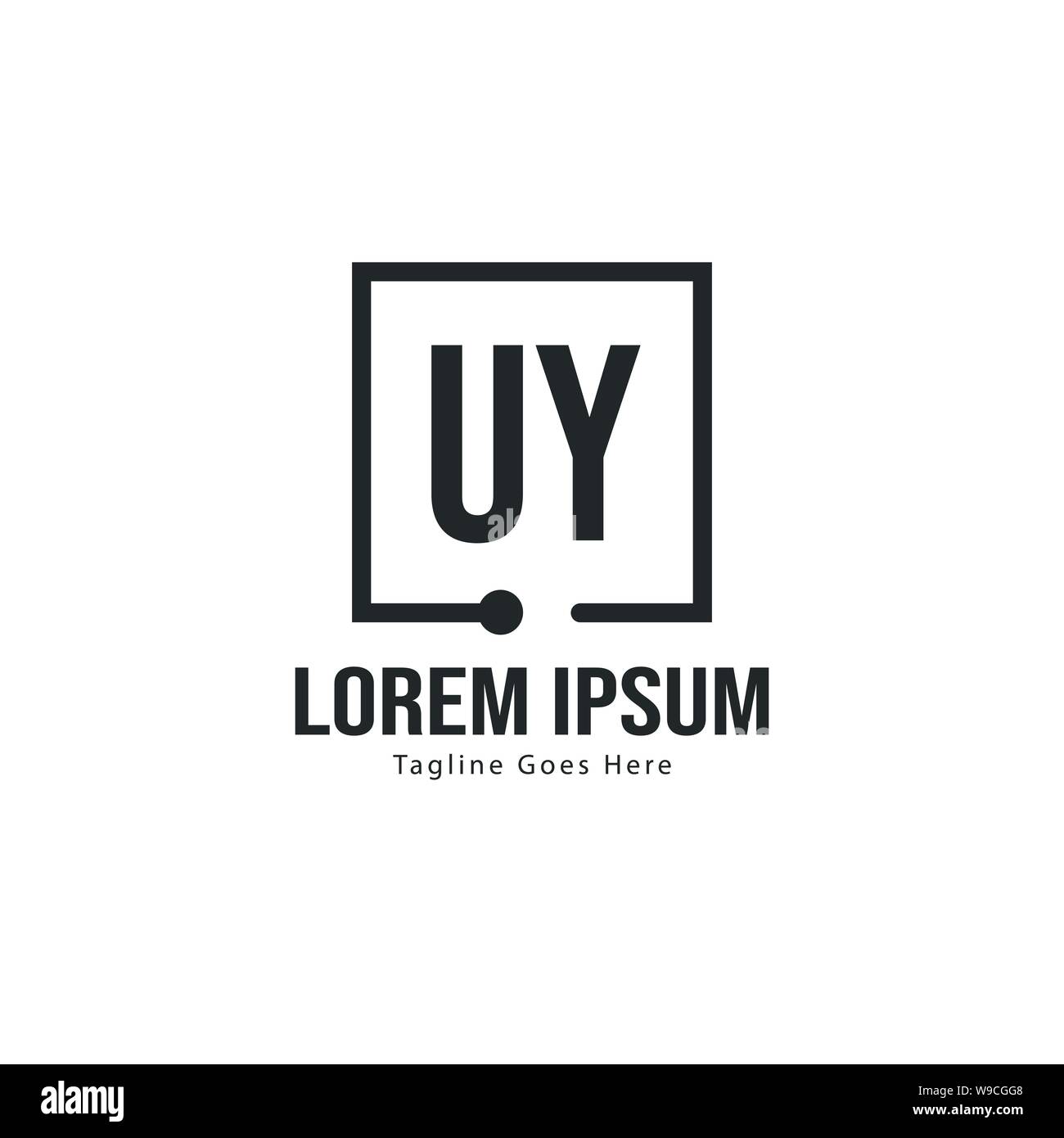 UY Letter Logo Design. Creative Modern UY Letters Icon Illustration ...