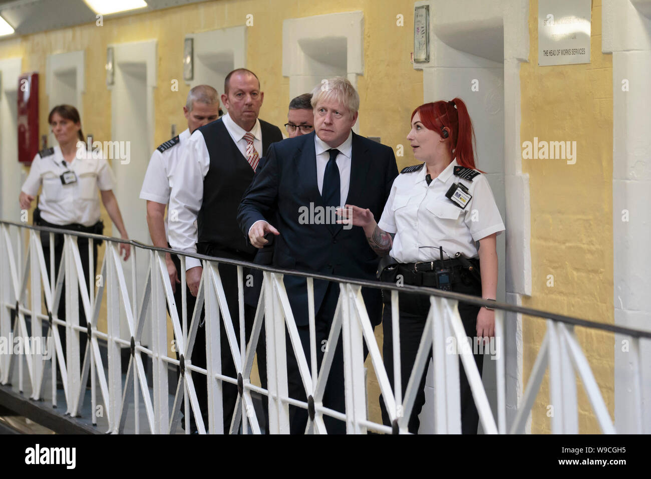 Prime Minister Boris Johnson during a visit to HMP Leeds after the ...