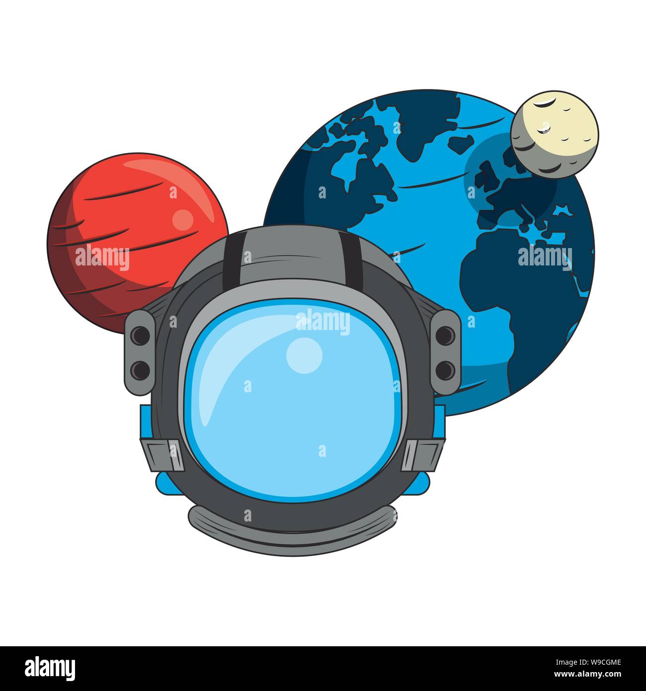 universe space galaxy astronomy cartoon Stock Vector Image & Art - Alamy