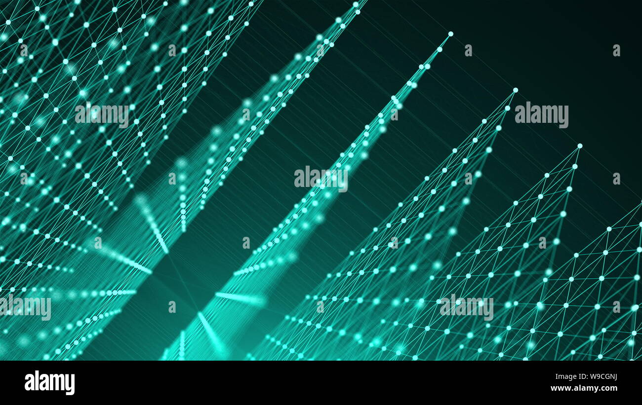 Abstract connection dots. Technology background. Network concept Stock ...