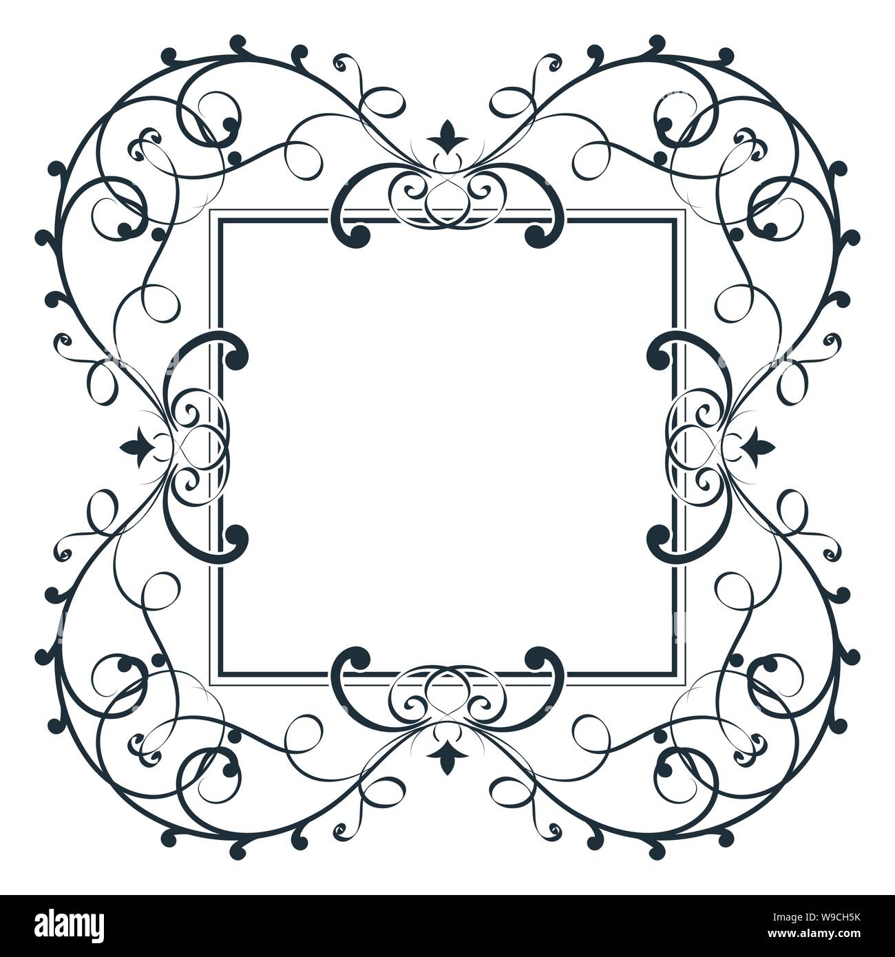 Filigree frame hi-res stock photography and images - Alamy