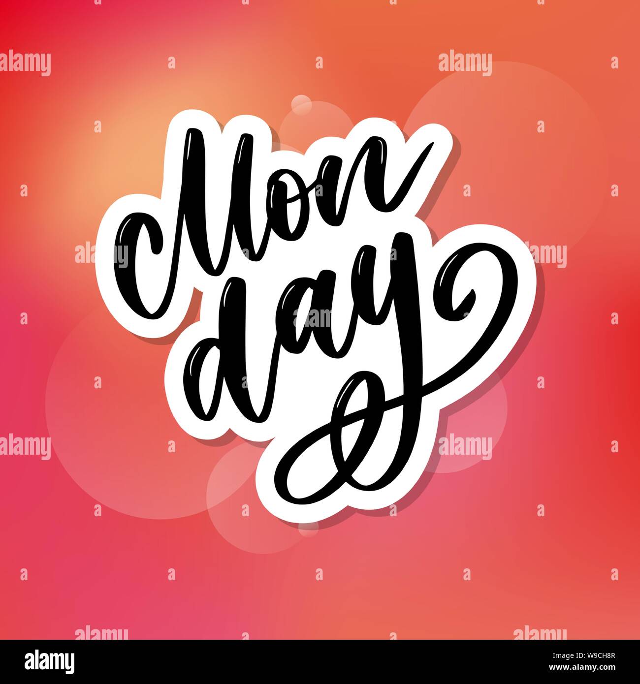 Hello Monday - inspirational lettering design for posters, flyers, t ...