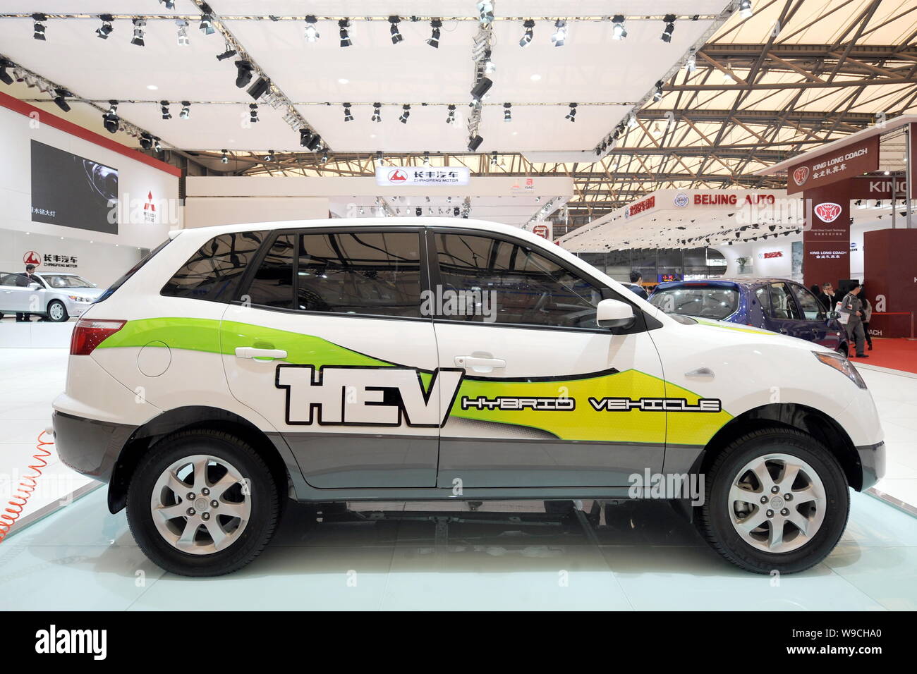A Changfeng Motor CS7 Hybrid is seen on display at the 13th Shanghai ...