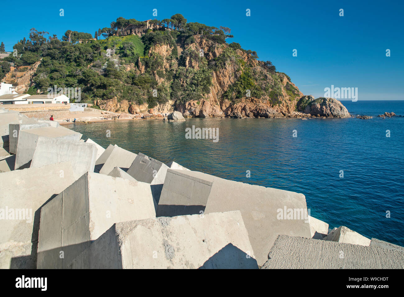 SEA DEFENSES PORT OF BLANES PUNTA DE SANTA ANNA BLANES COSTA BRAVA ...