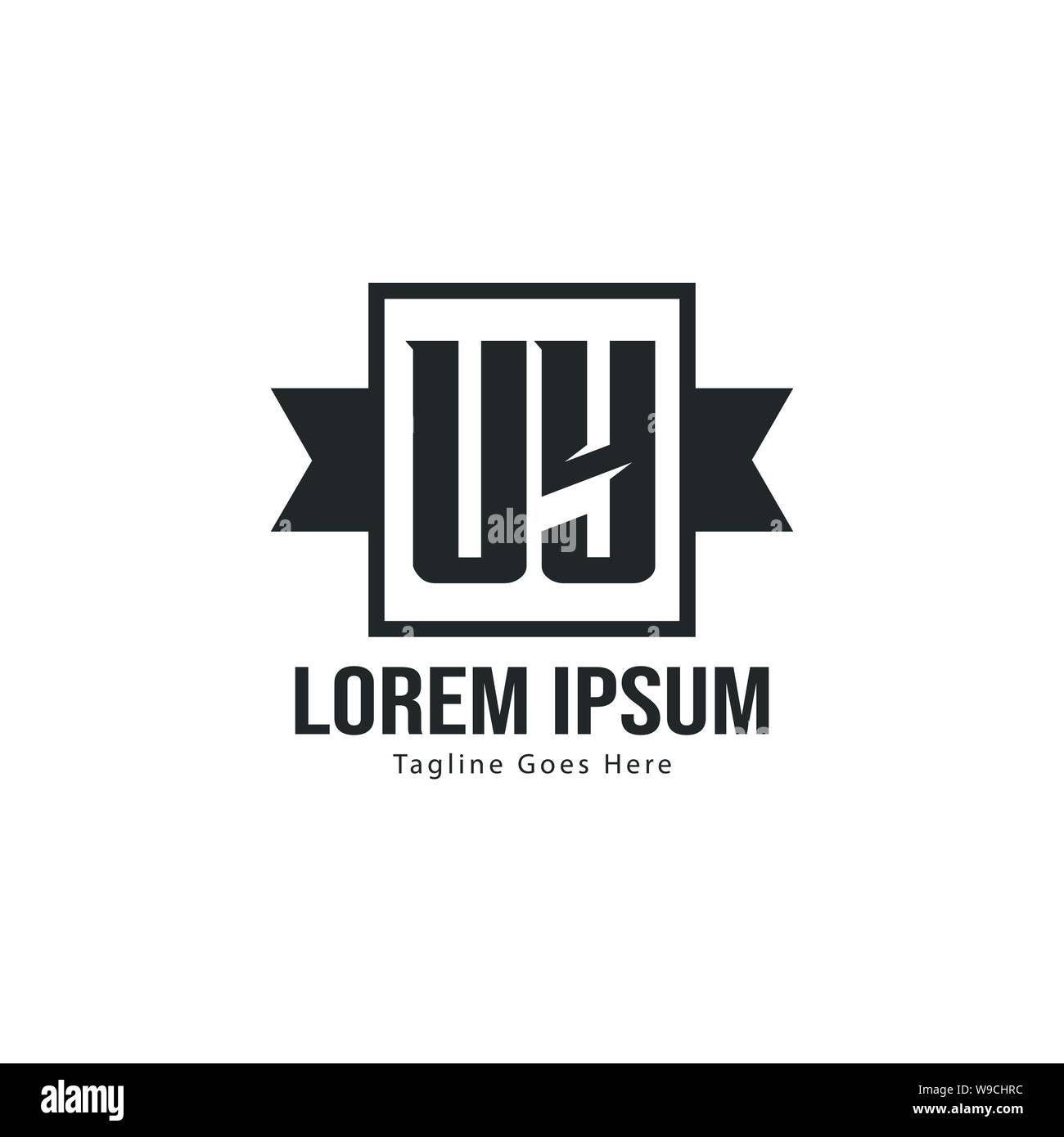 UY Letter Logo Design. Creative Modern UY Letters Icon Illustration ...