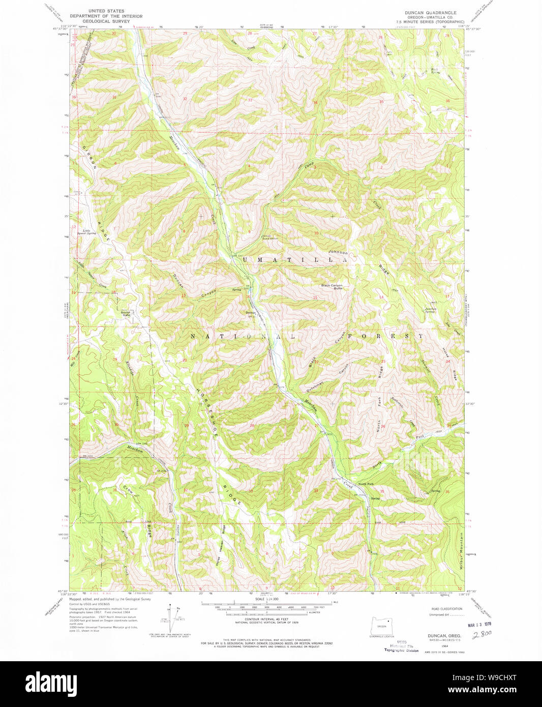 Map of duncan hi-res stock photography and images - Alamy