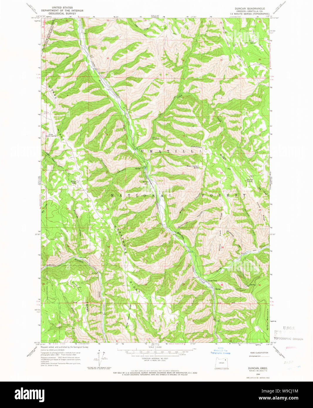 Map of duncan hi-res stock photography and images - Alamy