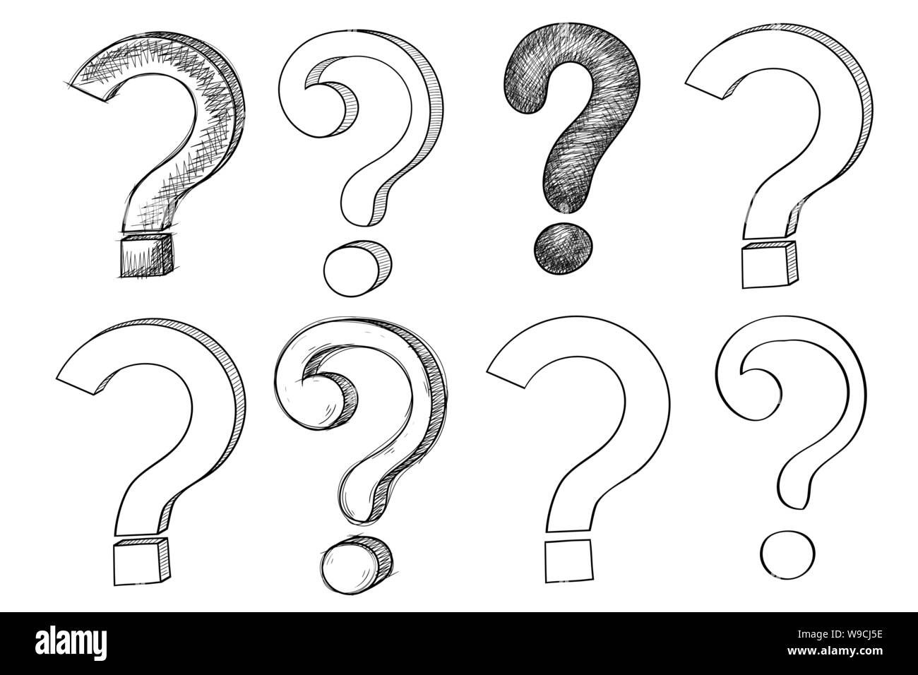 Question mark set. Hand drawn sketch Stock Vector Image & Art - Alamy Question mark set. Hand drawn sketch Stock Vector Image & Art - Alamy