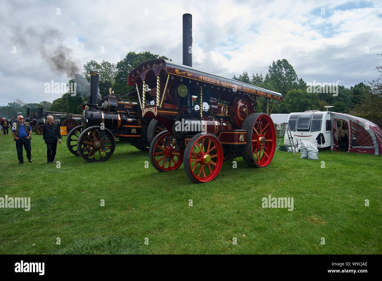 People looking at the exhibits at the Driffield Steam Rally Stock Photo ...