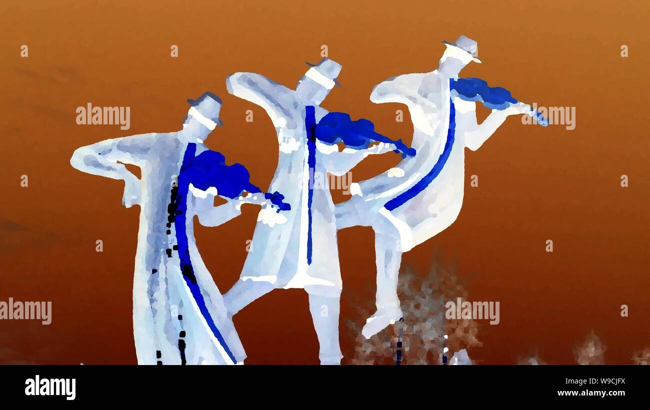 Three musicians playing violin hi-res stock photography and images - Alamy