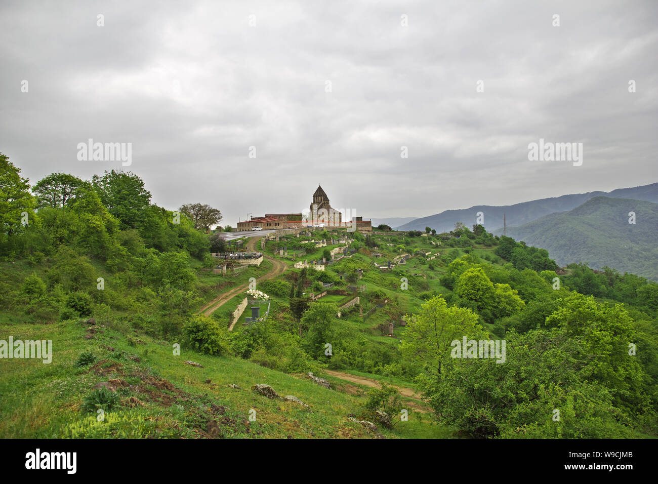 Gandzasar monastery in Nagorno - Karabakh, Caucasus Stock Photo - Alamy
