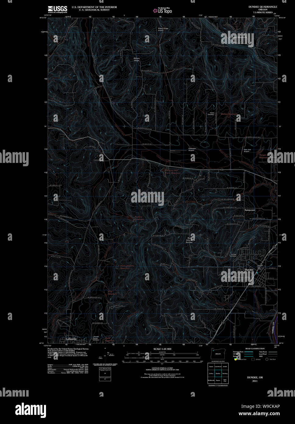 Map of dundee hi-res stock photography and images - Alamy