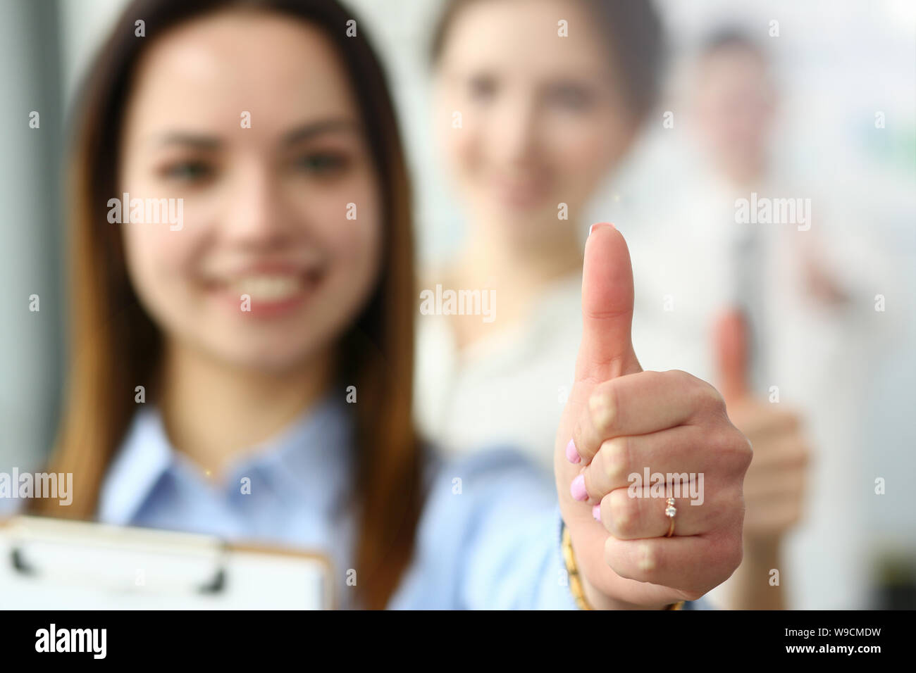 Woman approving hi-res stock photography and images - Alamy