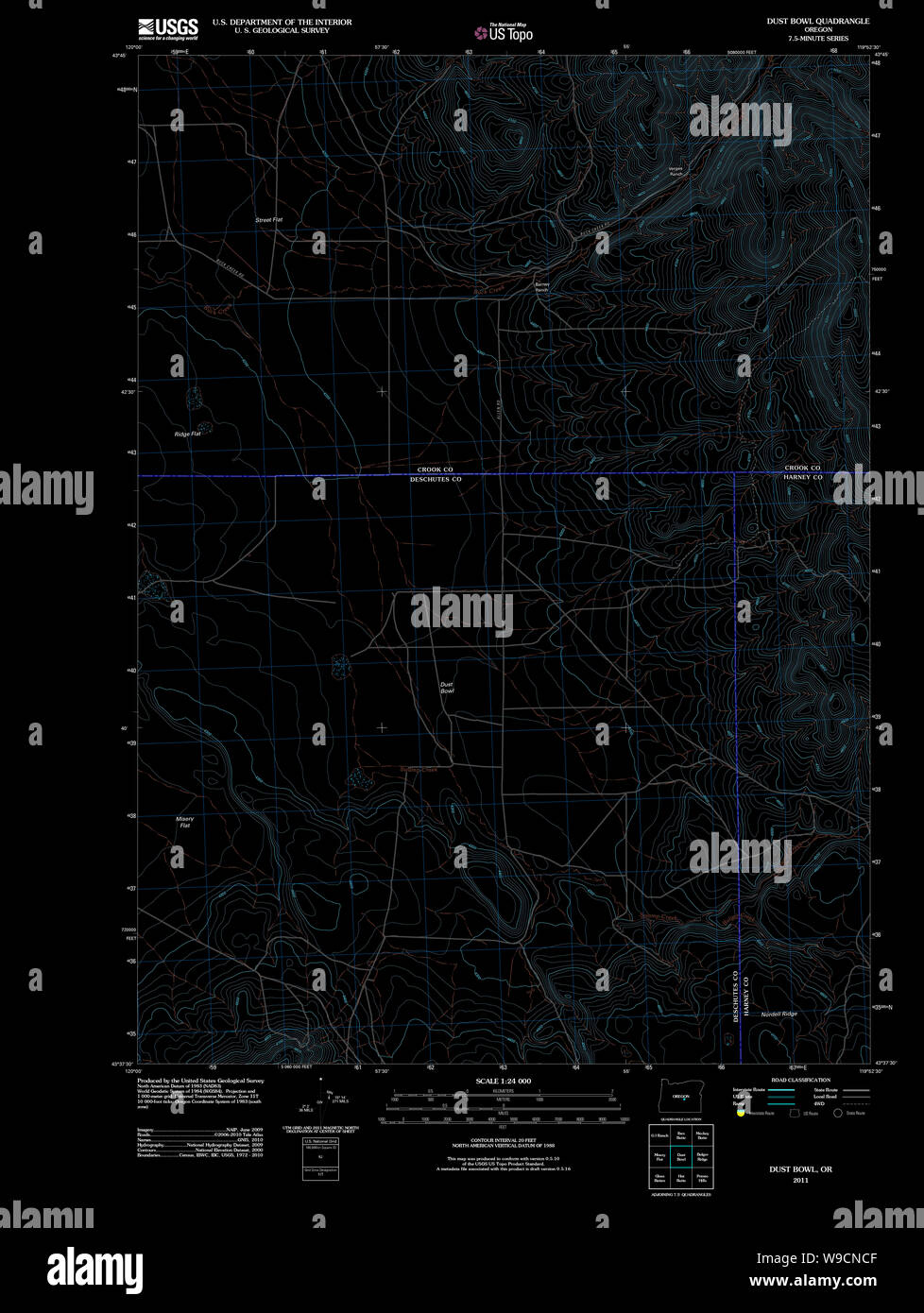 Dust bowl map hi-res stock photography and images - Alamy