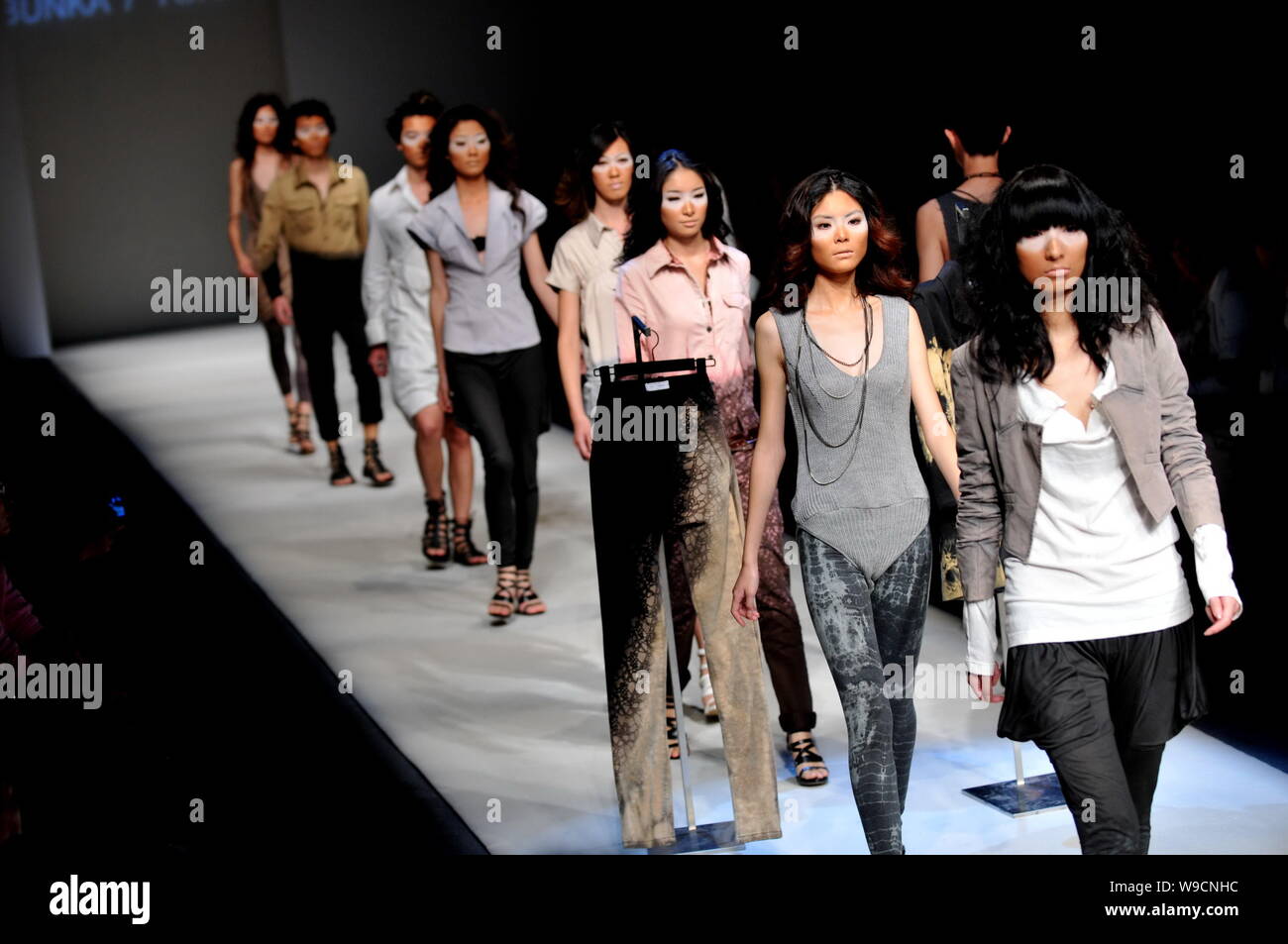 Models parade at the BUNKA/TOKA fashion show during the Shanghai ...