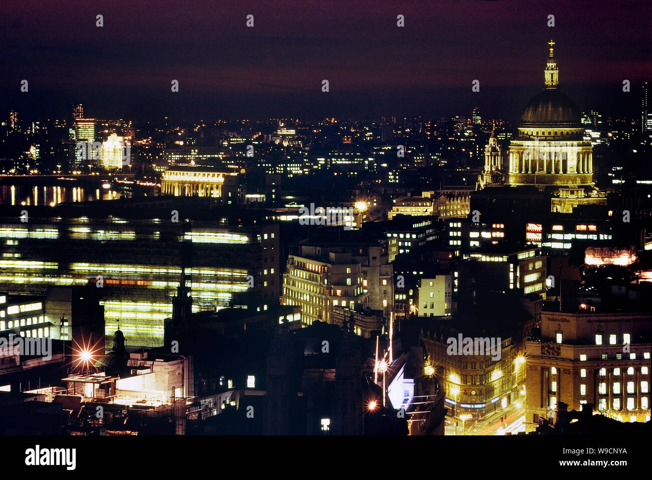 London skyline, England, UK. 1985 Stock Photo - Alamy
