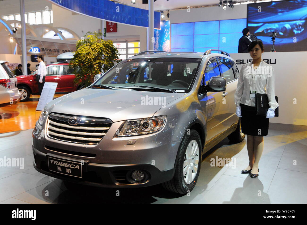 Woman in subaru hi-res stock photography and images - Alamy