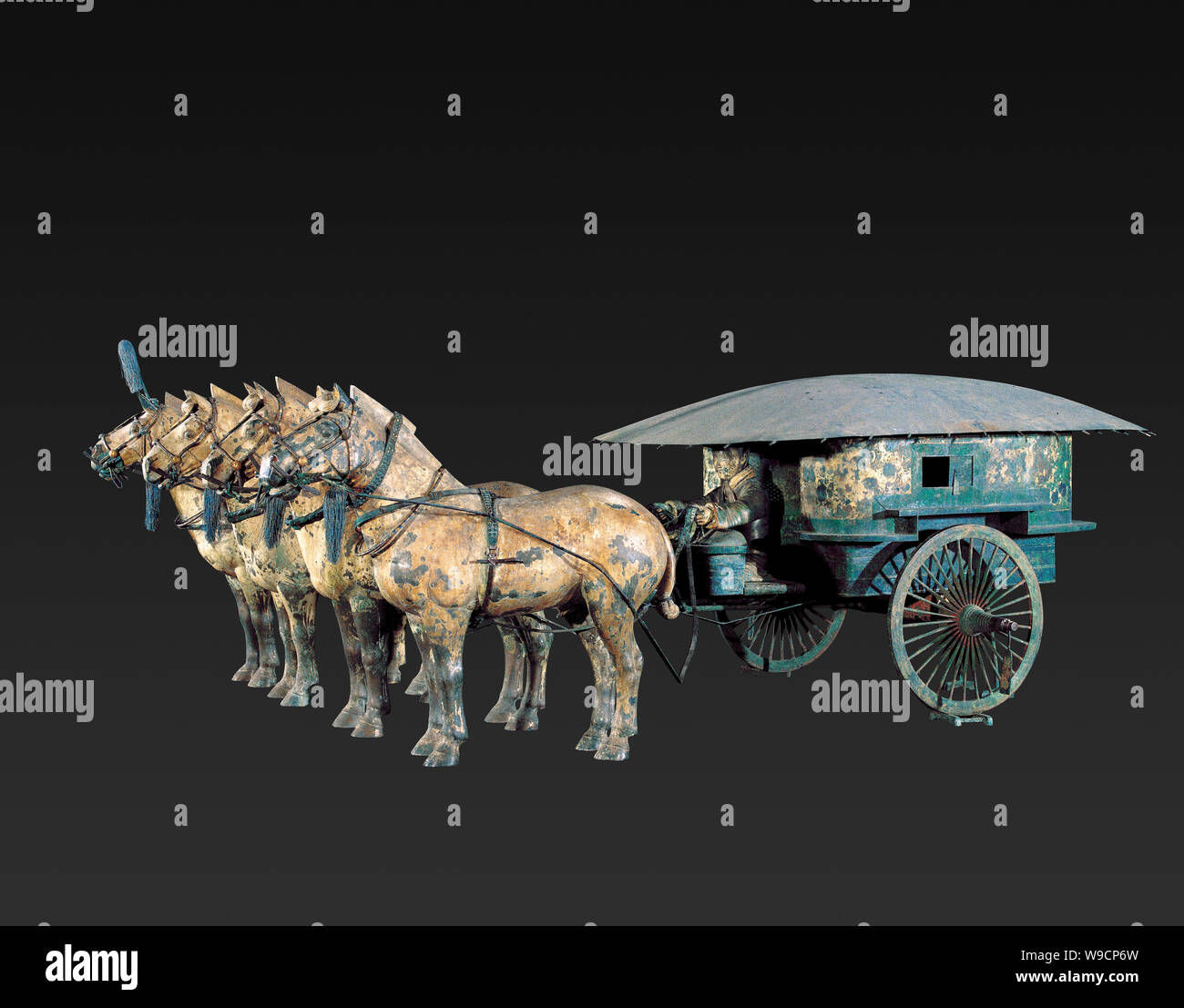 Handout image shows terracotta horses exhibited at the Museum of the ...