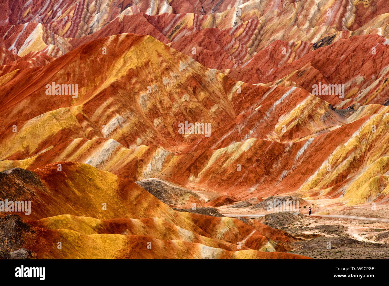 Landscape of the Zhangye Danxia Landform in Zhangye city, northwest ...