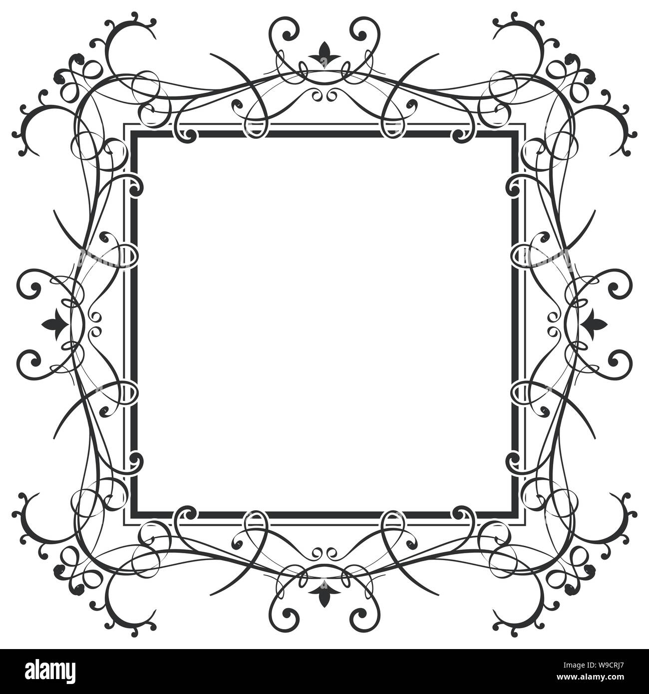 Filigree frame hi-res stock photography and images - Alamy