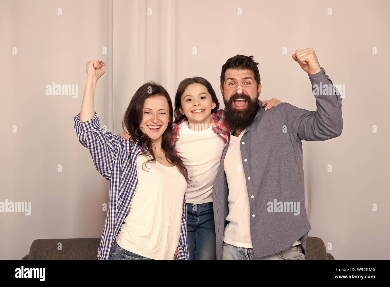 Close and trustful relations. Family values concept. Family bonds ...