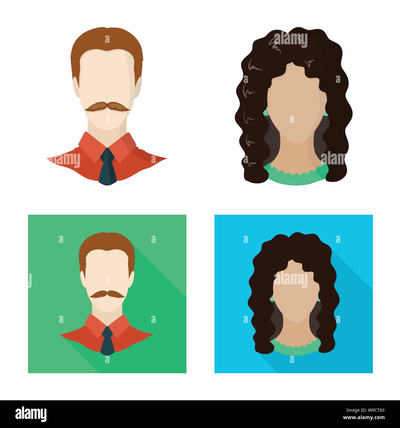 Vector illustration of professional and photo sign. Set of professional ...