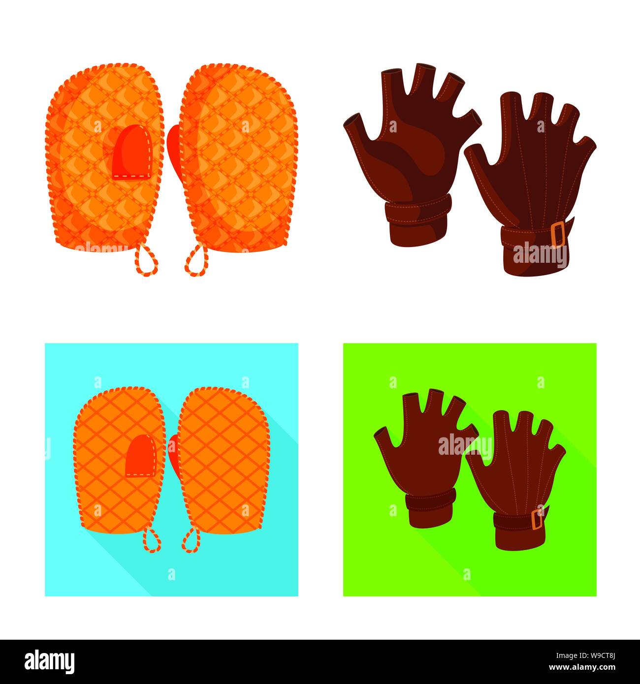 Vector illustration of silhouette and safety sign. Collection of ...