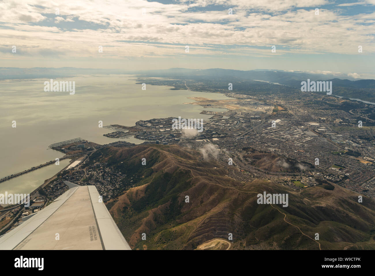 Passenger Plane Making a Left Turn After Taking off From Airport Stock ...