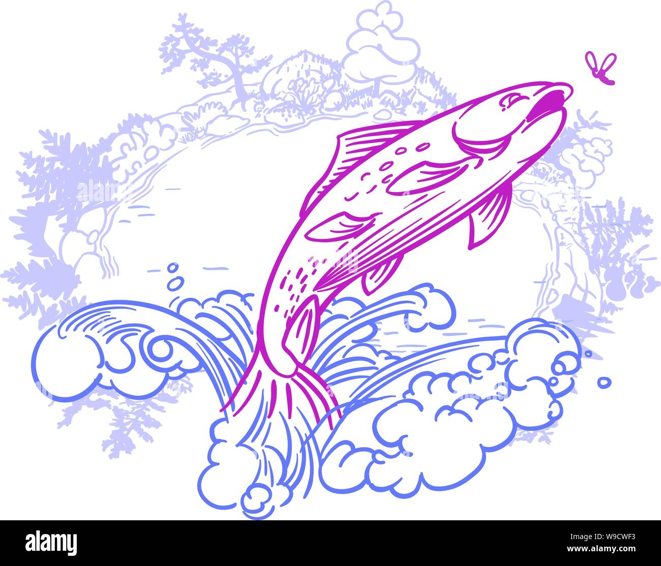 Water Rocks Drawing High Resolution Stock Photography and Images - Alamy