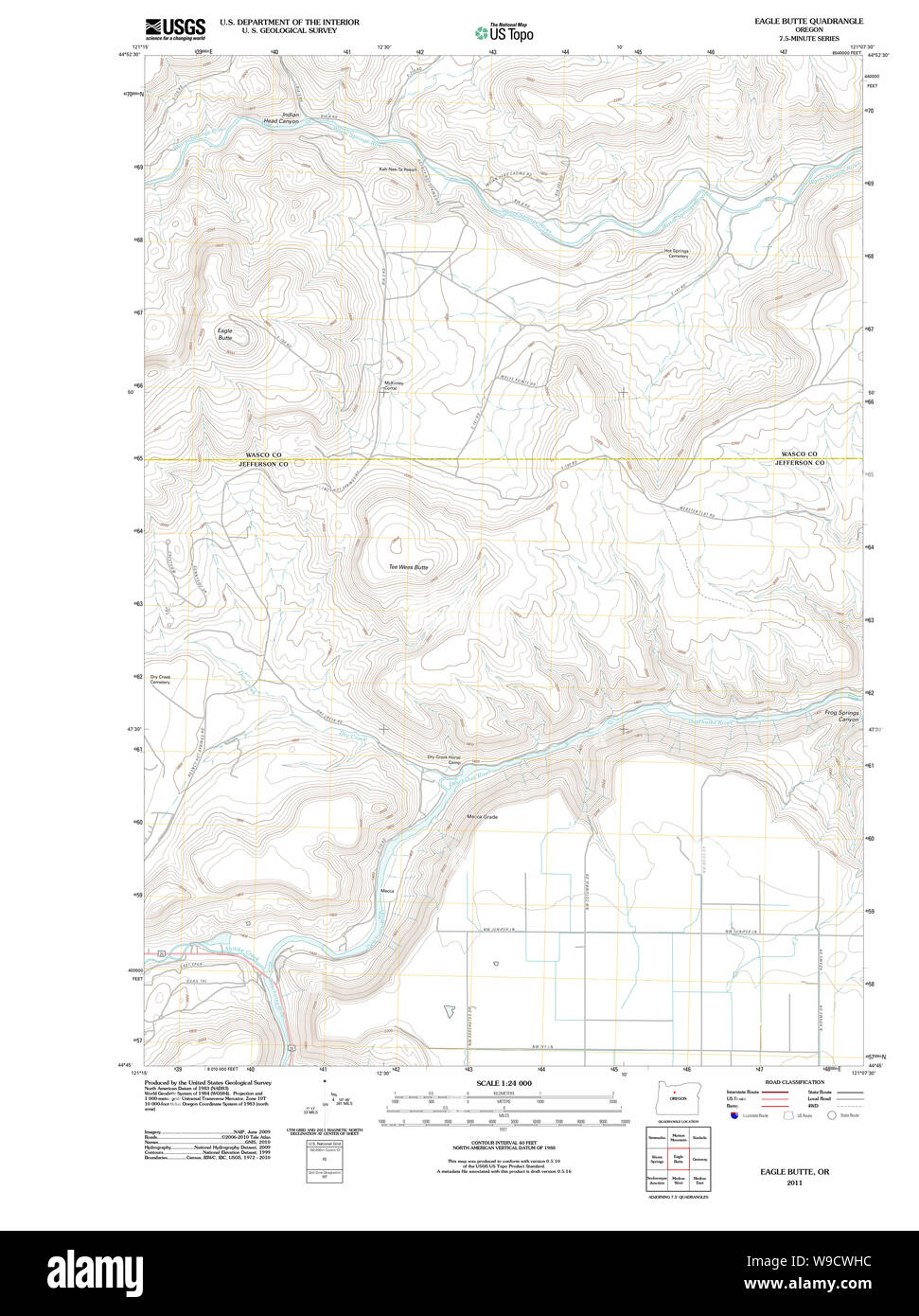 Map of eagle butte Cut Out Stock Images & Pictures - Alamy