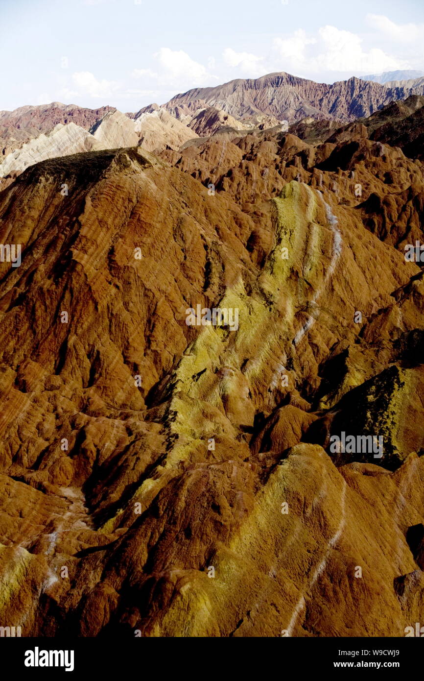 Landscape of the Zhangye Danxia Landform in Zhangye city, northwest ...
