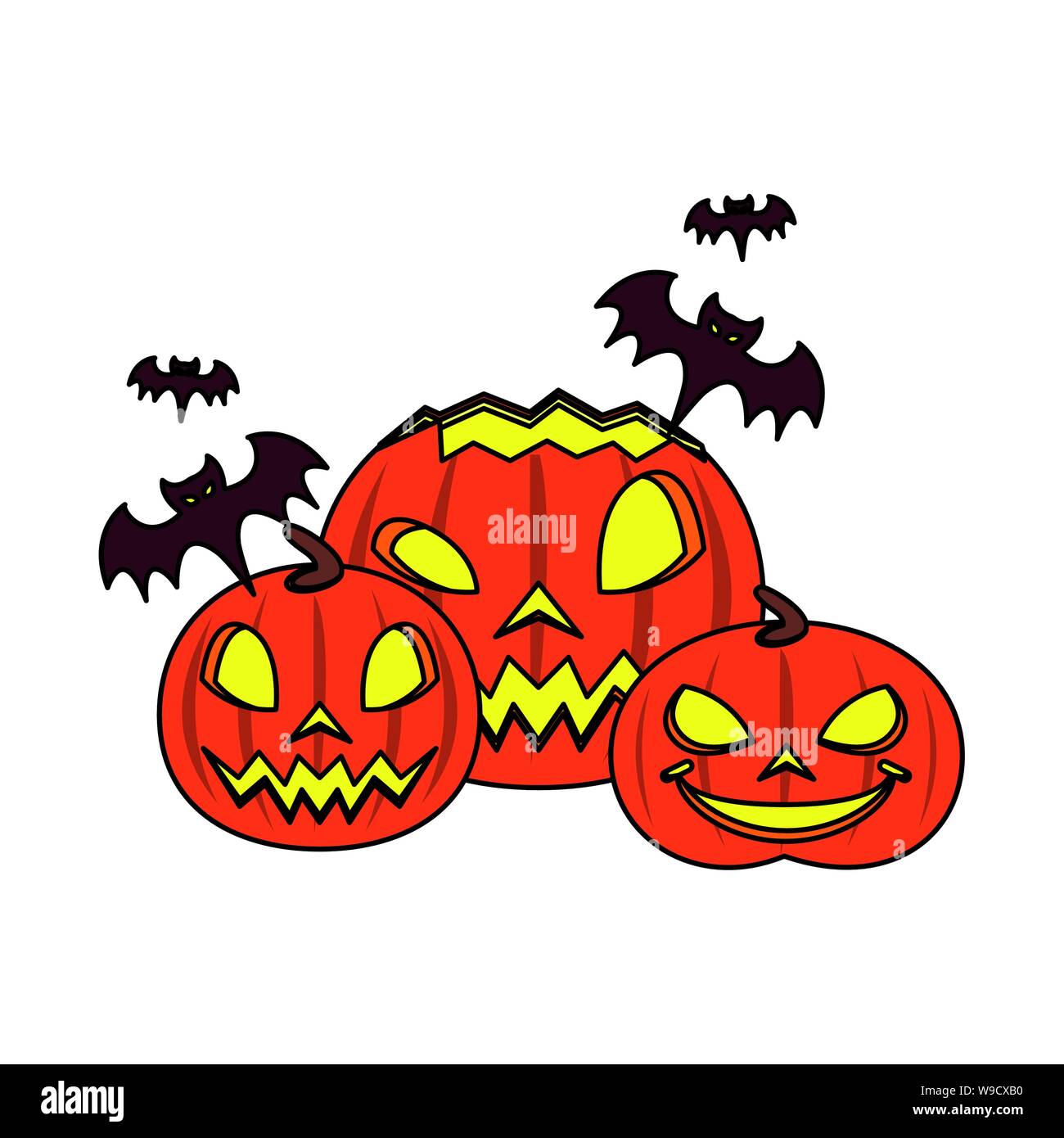 halloween october scary celebration cartoon Stock Vector Image & Art ...