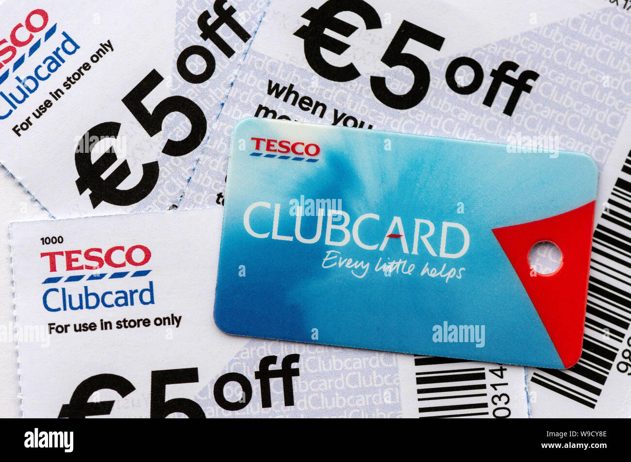 Tesco Ireland 5 Euro off discount coupon vouchers and loyalty clubcard ...